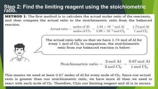 LIMITING REACTANT AND THE AMOUNT OF PRODUCTS FORMED.pptx