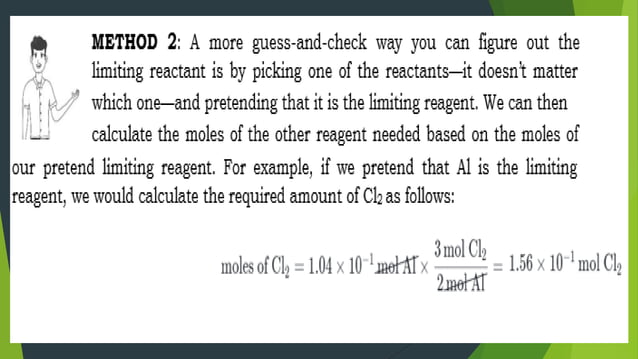 LIMITING REACTANT AND THE AMOUNT OF PRODUCTS FORMED.pptx | Chemistry ...