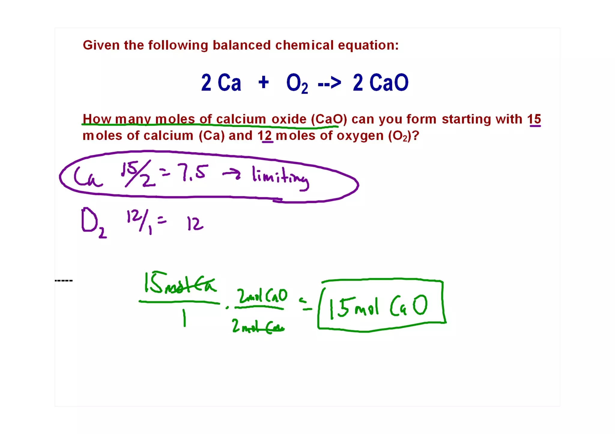 Limiting Reactants | PPT