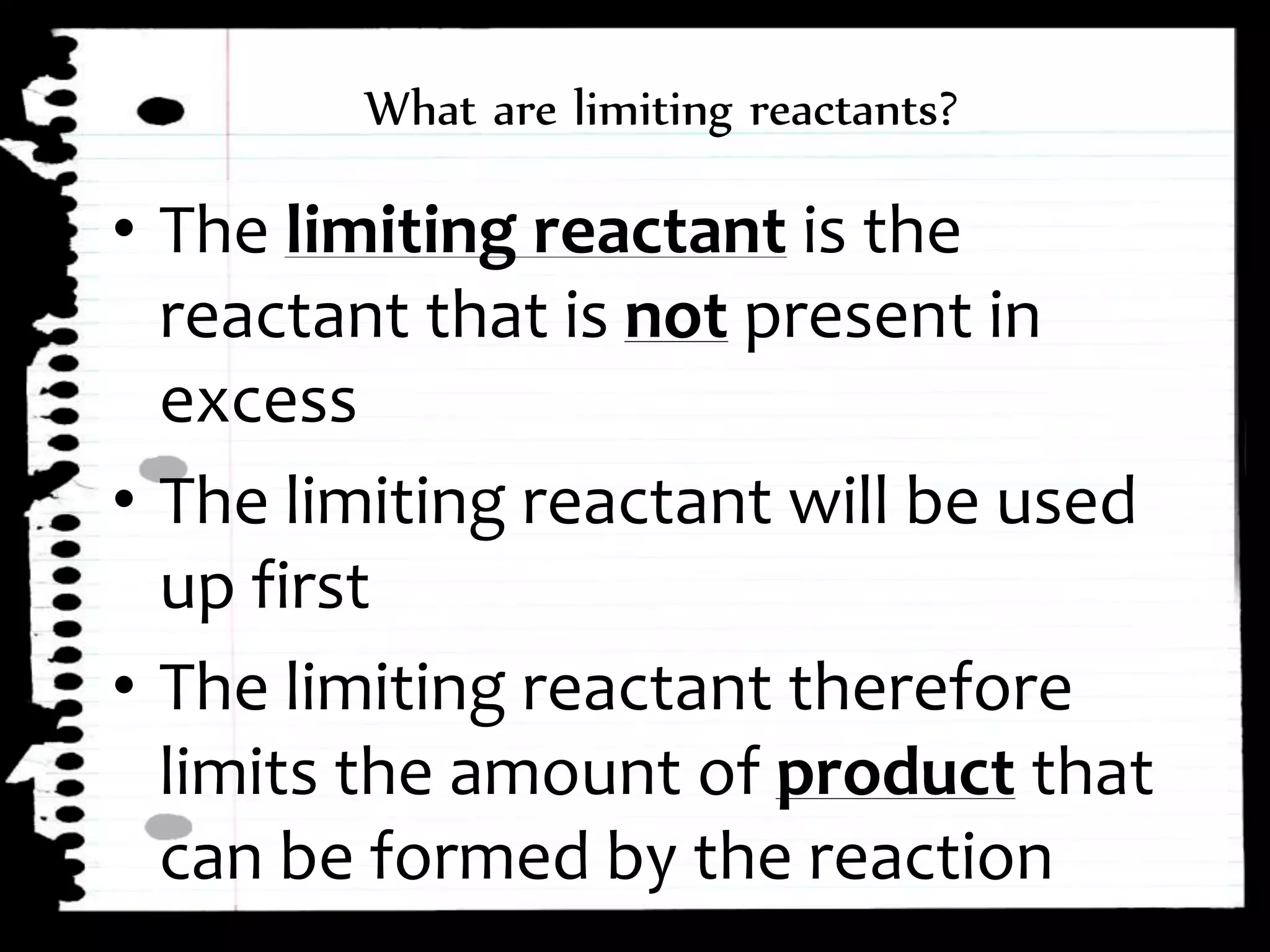 Limiting Reactants Pptx