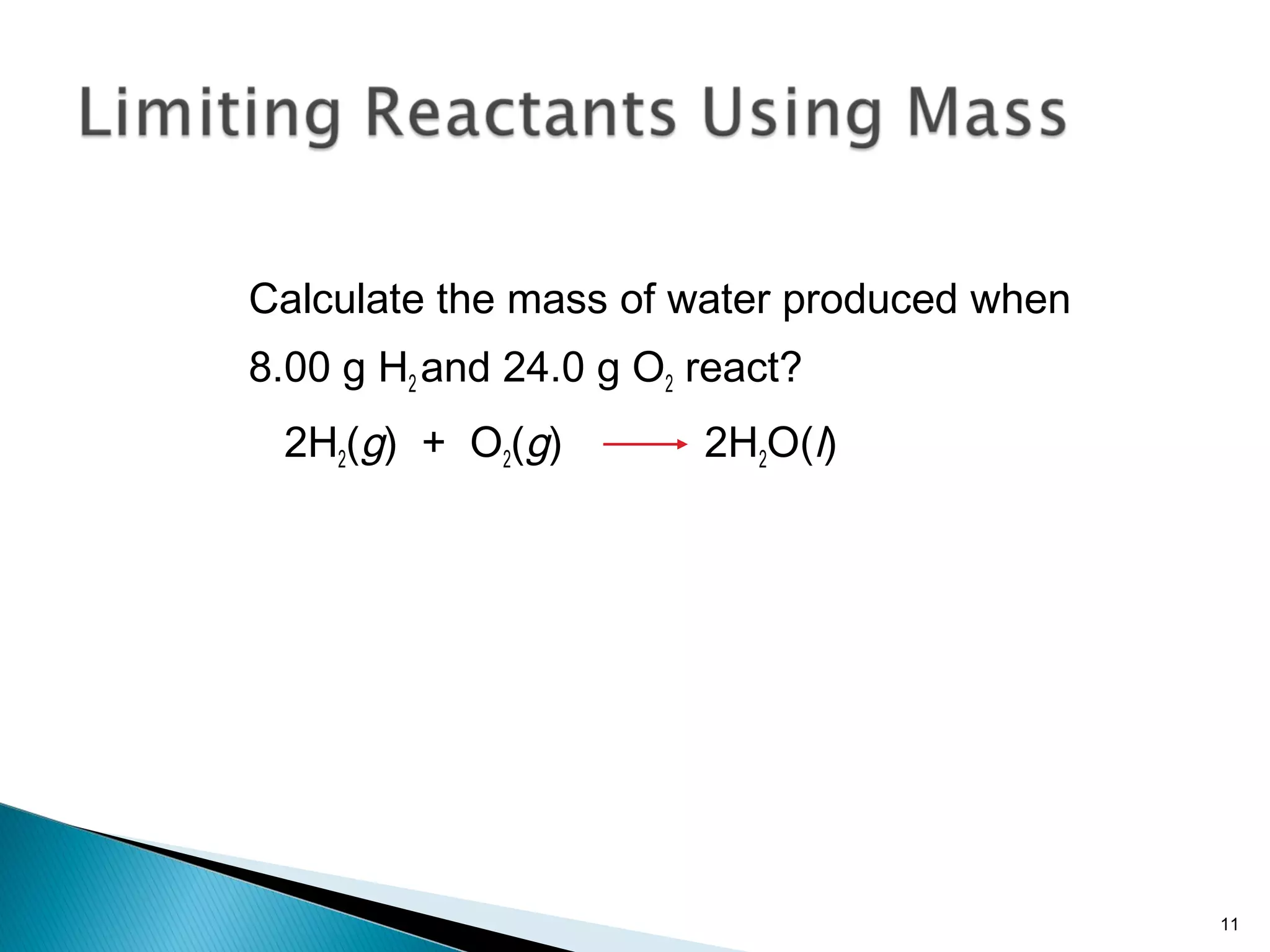 Limiting reactants | PPT