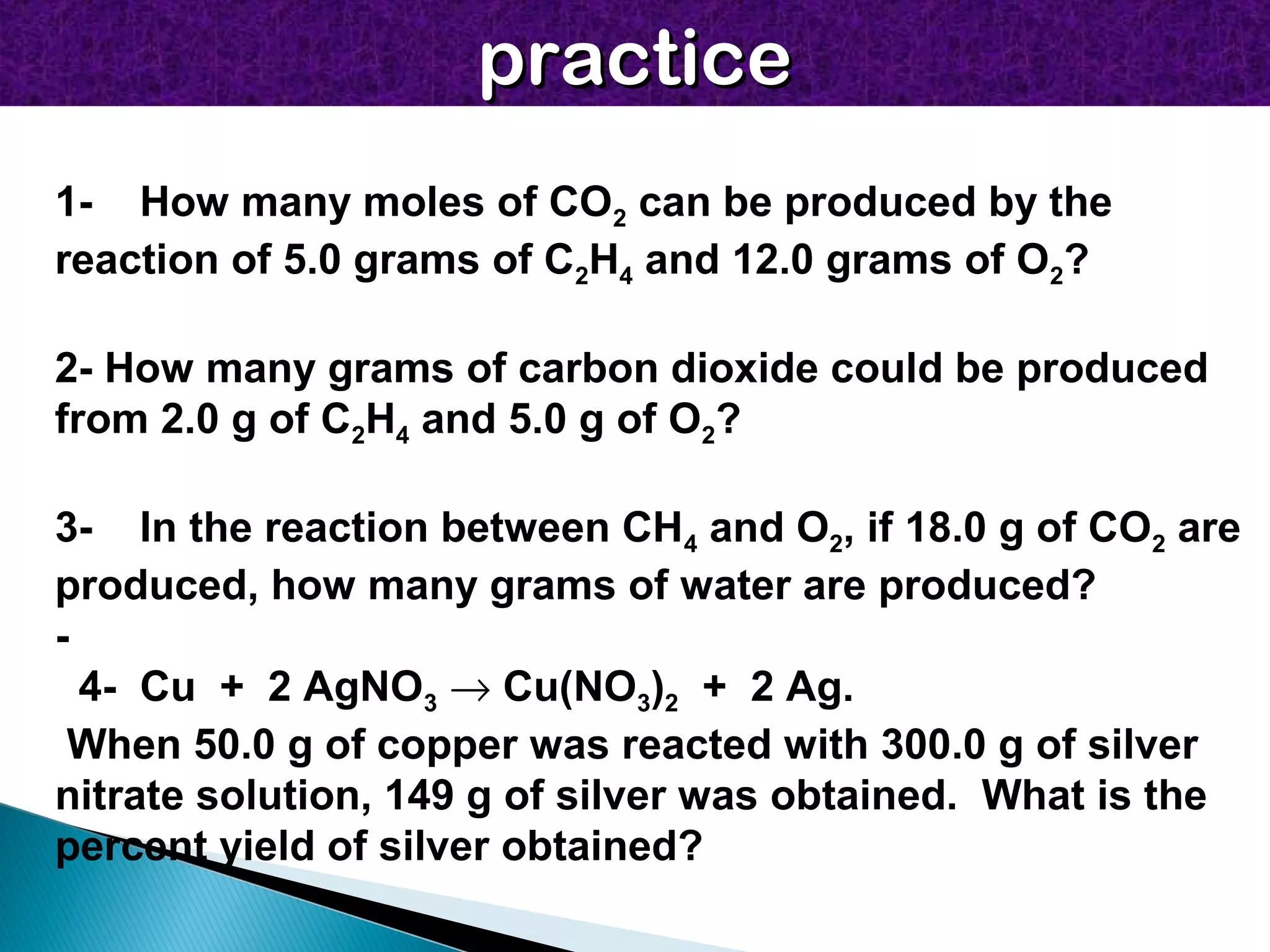 Limiting reactants | PPT
