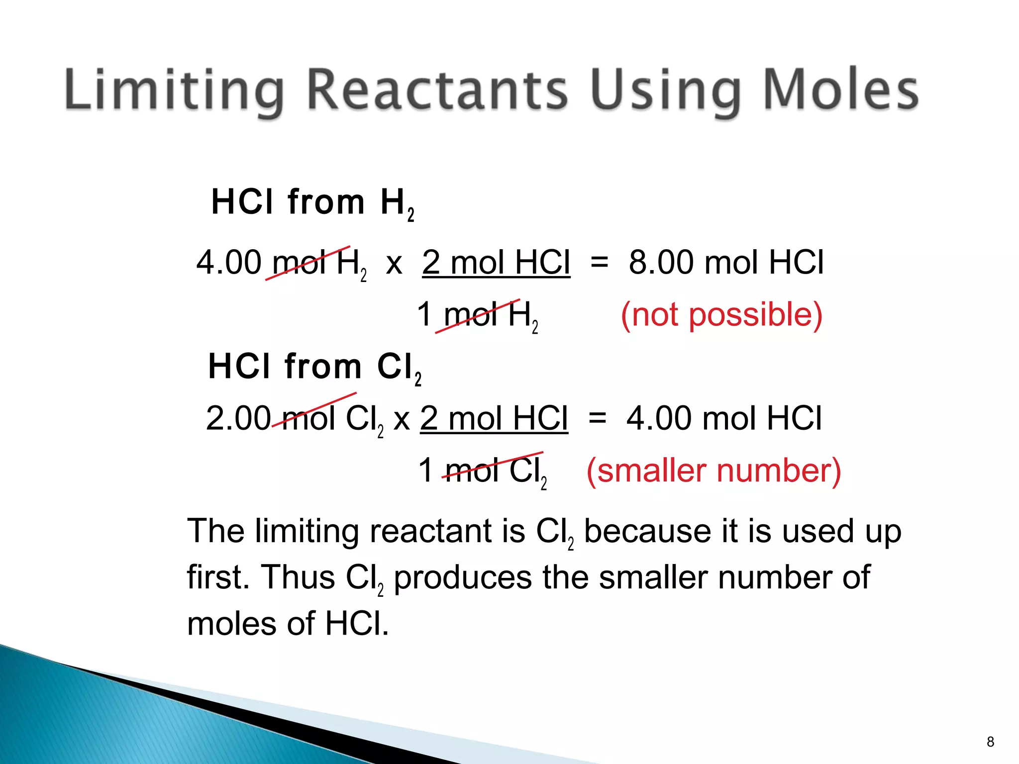Limiting reactants | PPT