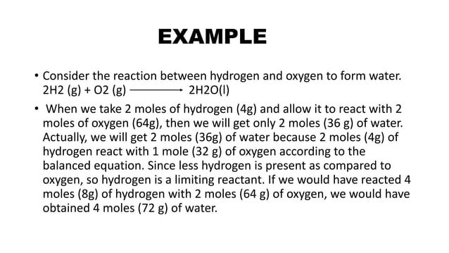 Limiting reagent | PPTX