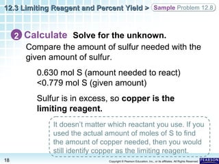 Limiting Reagents and Percent Yield | PPT
