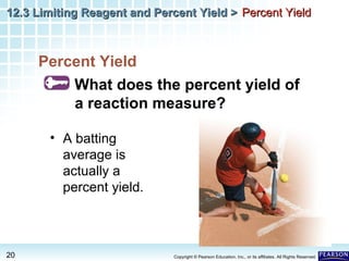 Limiting Reagents and Percent Yield | PPT
