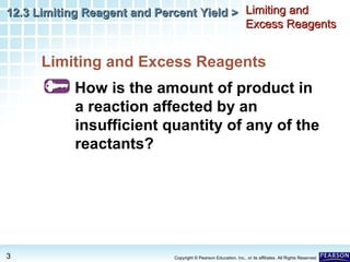 Limiting Reagents and Percent Yield | PPT
