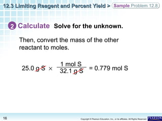 Percent Yield Problems