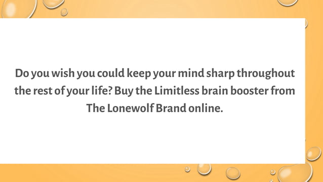 Limitless Brain Booster | PPT