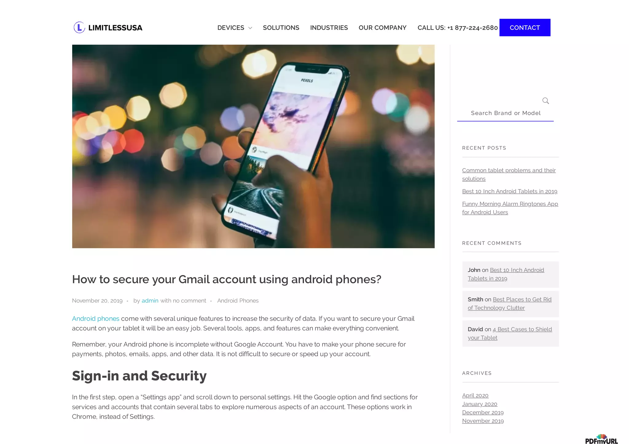 How to secure your Gmail account using android phones? | PDF
