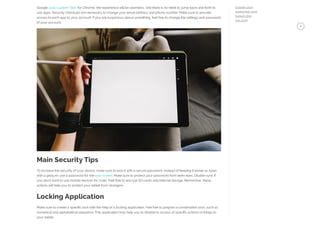 How to secure your Gmail account using android phones? | PDF