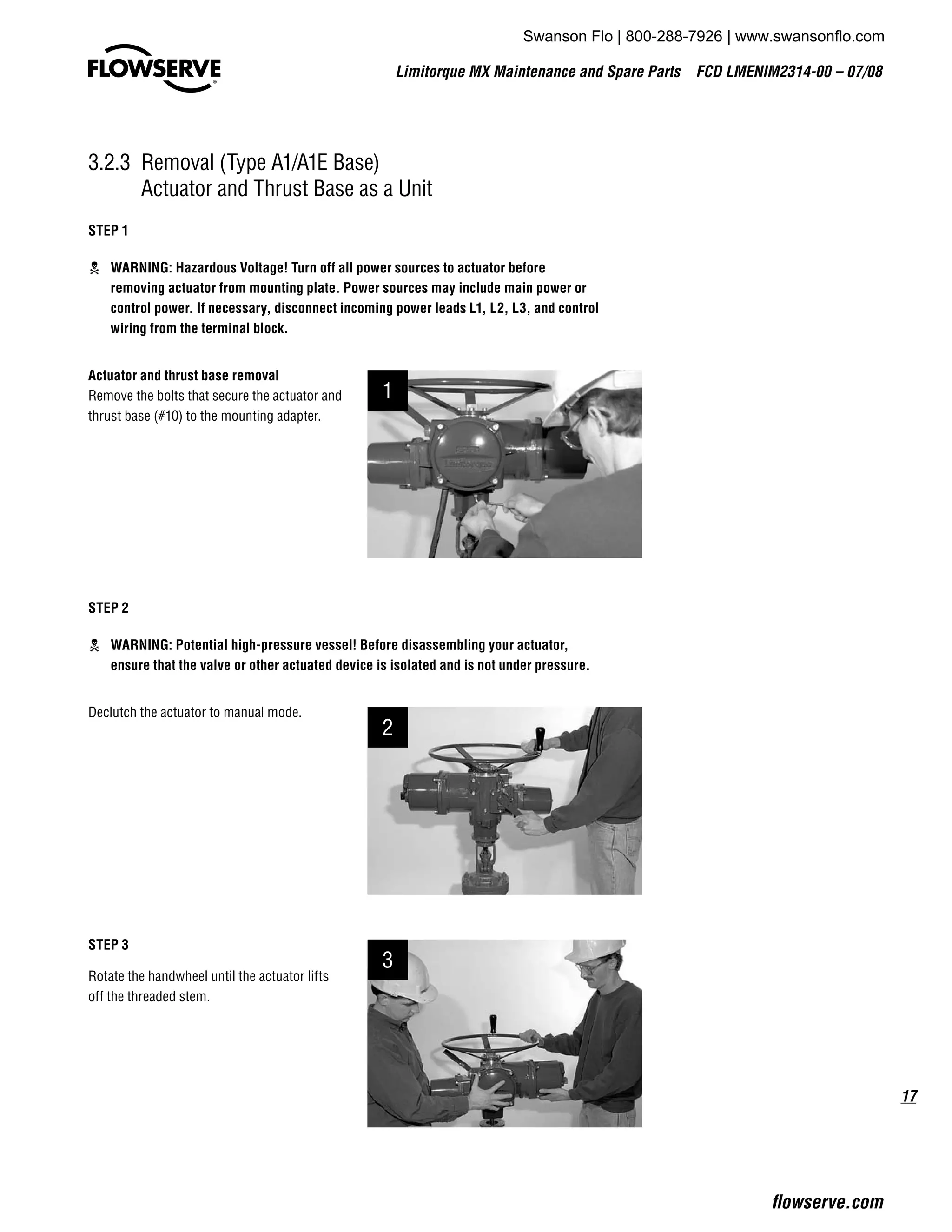 Limitorque MX Electronic Actuator User Instructions Maintenance Spare ...