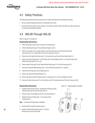 Limitorque WG Series Installation, Operation, and Maintenance | PDF