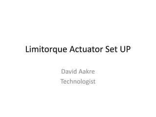 Limitorque Actuator Set UP.pptx