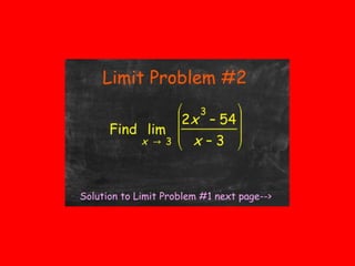 Limit problem #2 | PPT