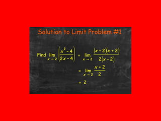 Limit problem #2 | PPT