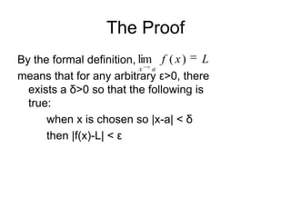 Limit proofs | PPTX