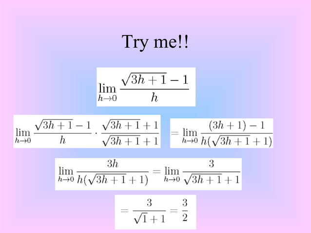 Limits | PPT | Physics | Science