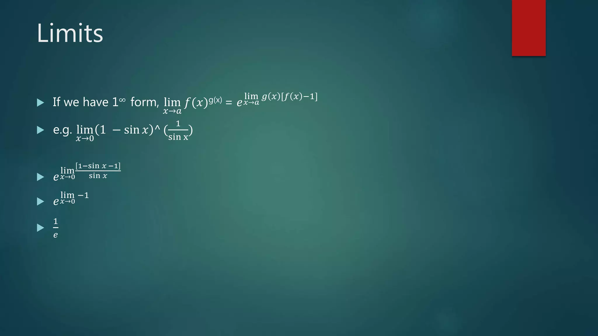 GATE Engineering Maths : Limit, Continuity and Differentiability | PPTX