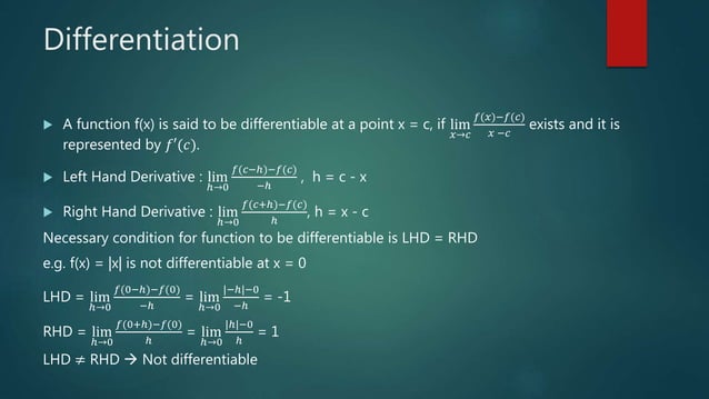 GATE Engineering Maths : Limit, Continuity and Differentiability | PPTX | Physics | Science