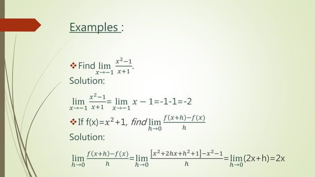 Limits and its theorem In Calculus | PPTX
