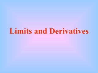 Limits And Derivative | PPT