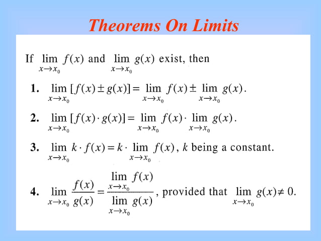 Limits And Derivative | PPT