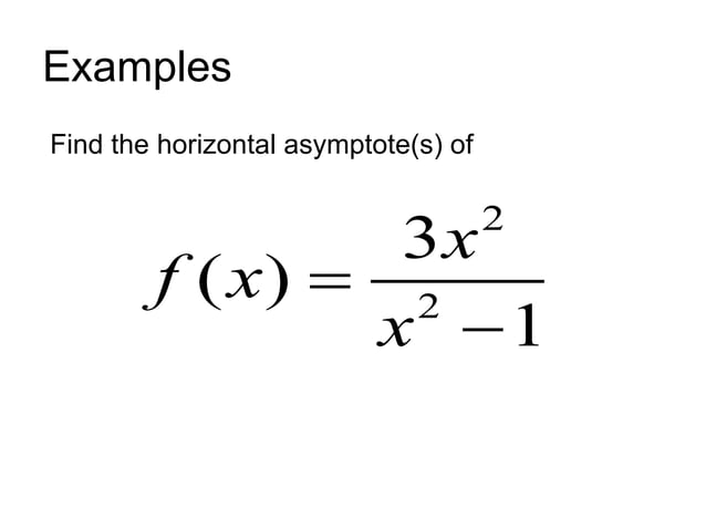 Limits-at-Infinity in Basic Calculus ppt | PPT