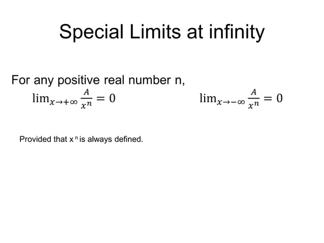 Limits-at-Infinity in Basic Calculus ppt | PPT