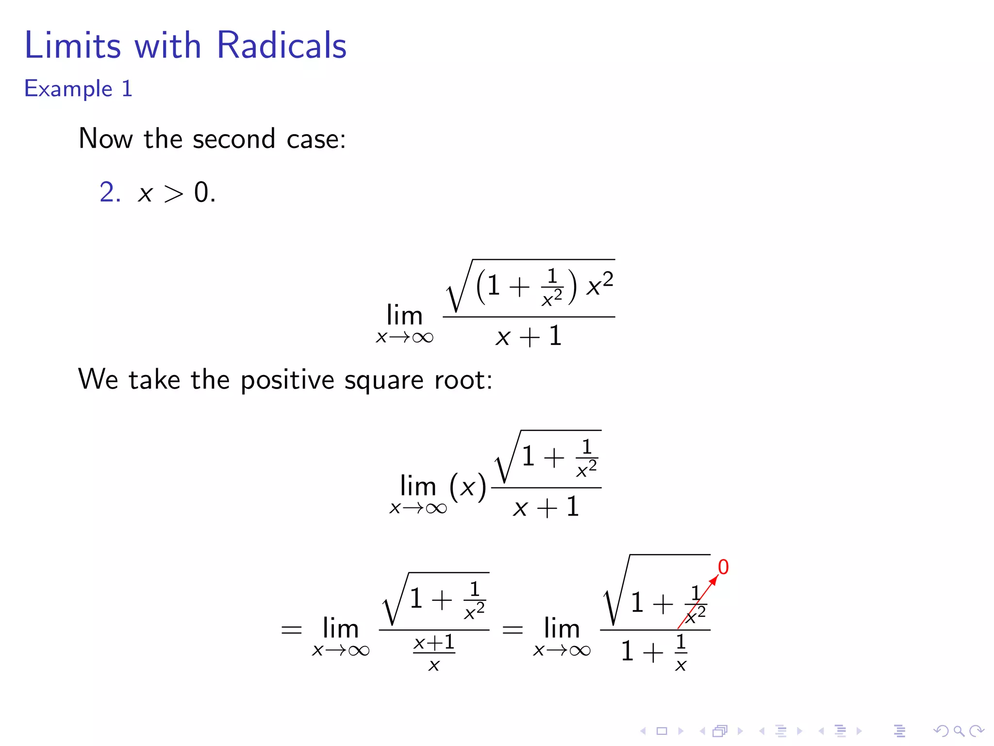 Limits At Infinity Part 3 Ppt