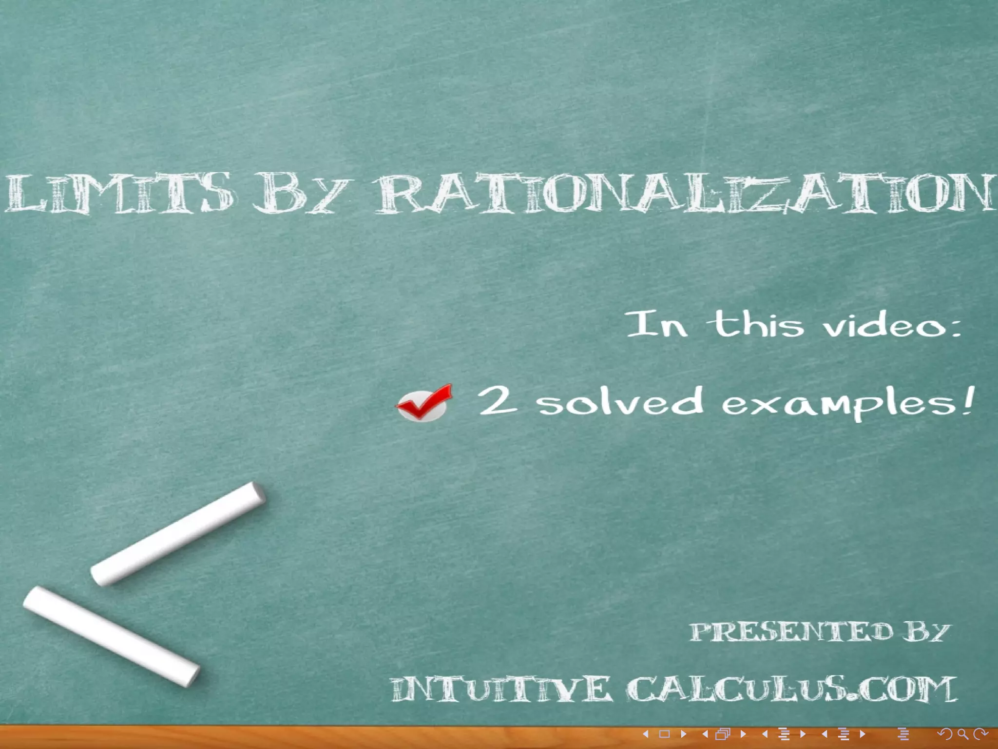 Limits by Rationalization | PPT