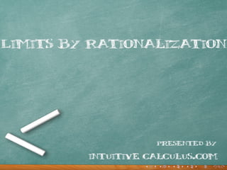 Limits by Rationalization | PDF | Physics | Science