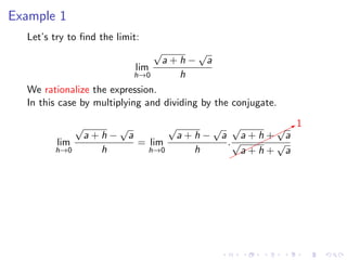 Limits by Rationalization | PDF | Physics | Science