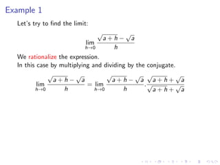Limits by Rationalization | PDF | Physics | Science