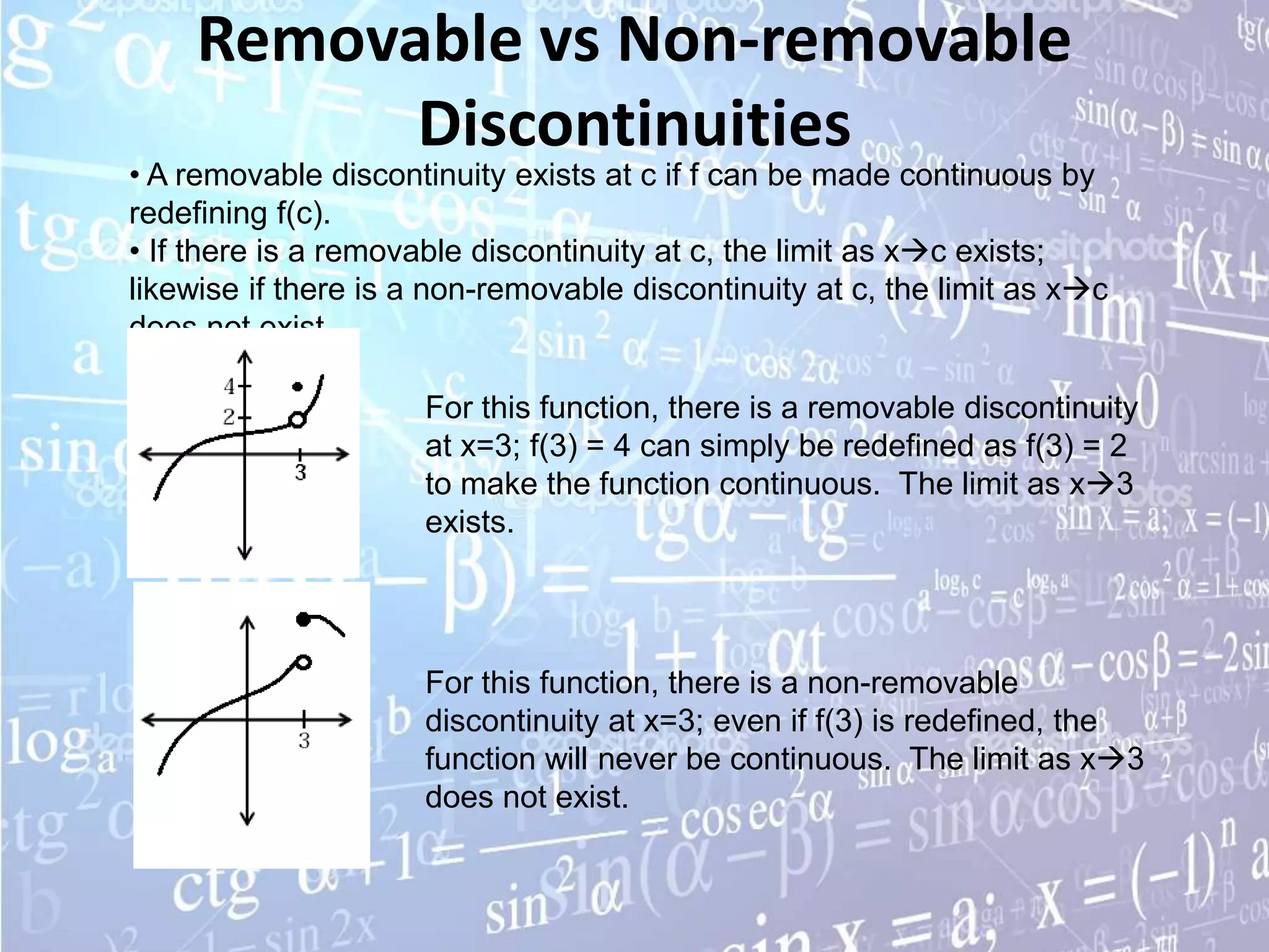 Limits and continuity powerpoint | PPTX