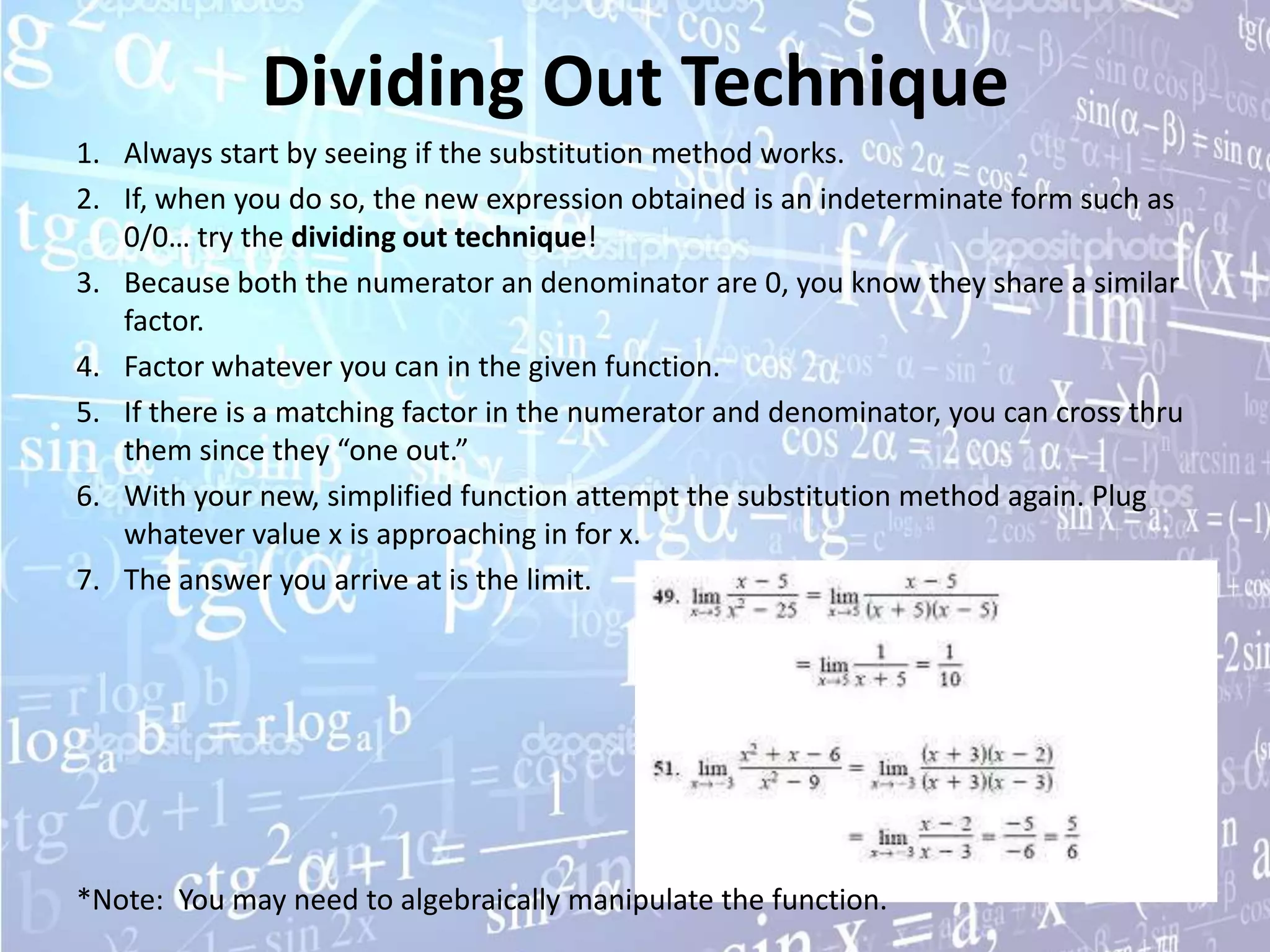 Limits and continuity powerpoint | PPTX