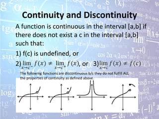 Limits and continuity powerpoint | PPTX