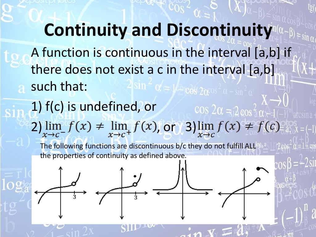 Limits And Continuity Powerpoint
