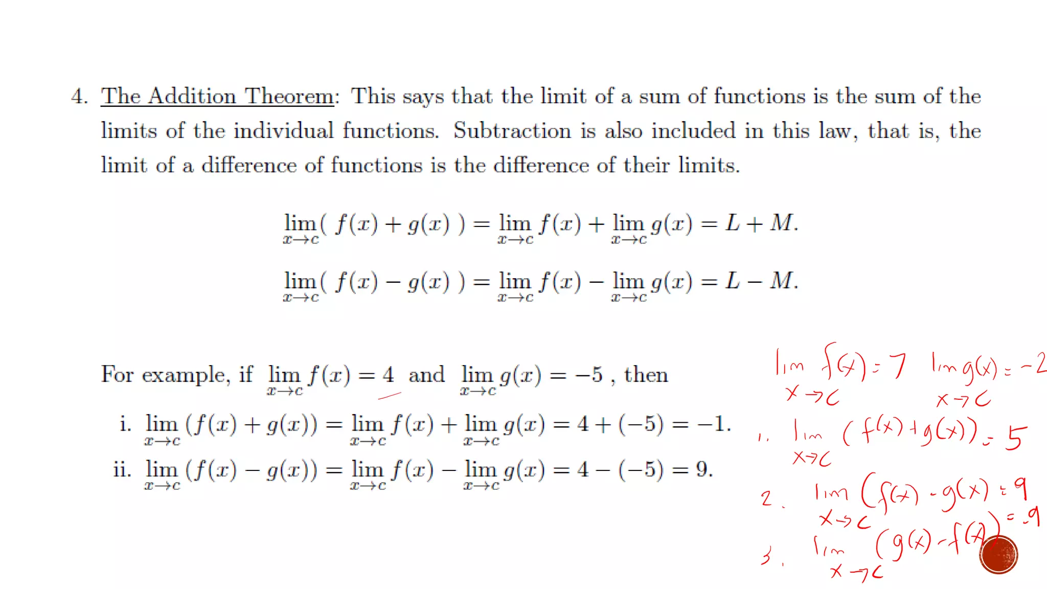 Limits of a Function | PDF
