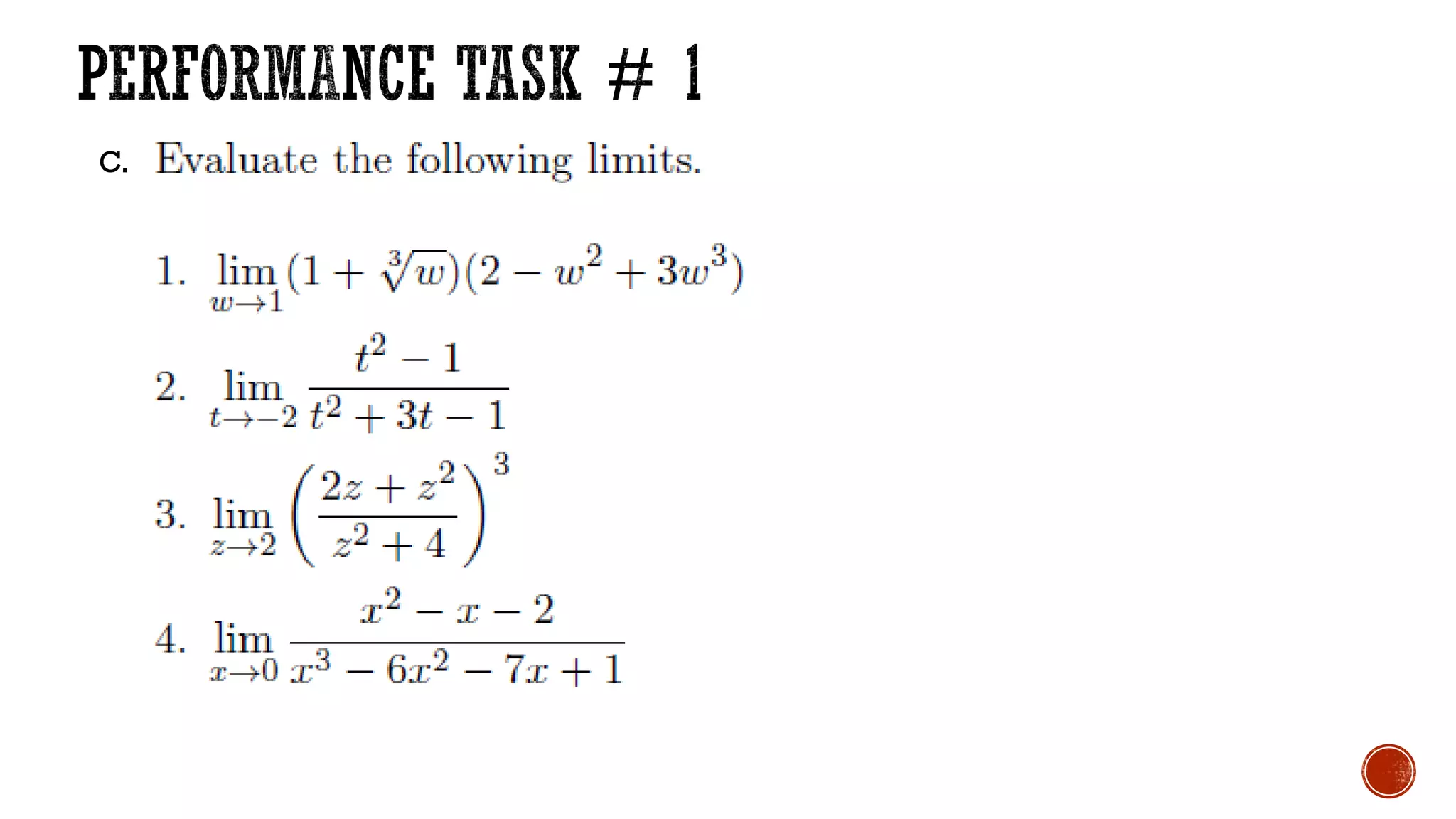 Limits of a Function | PDF