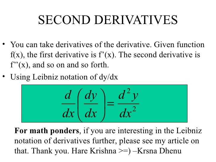 Limits and derivatives