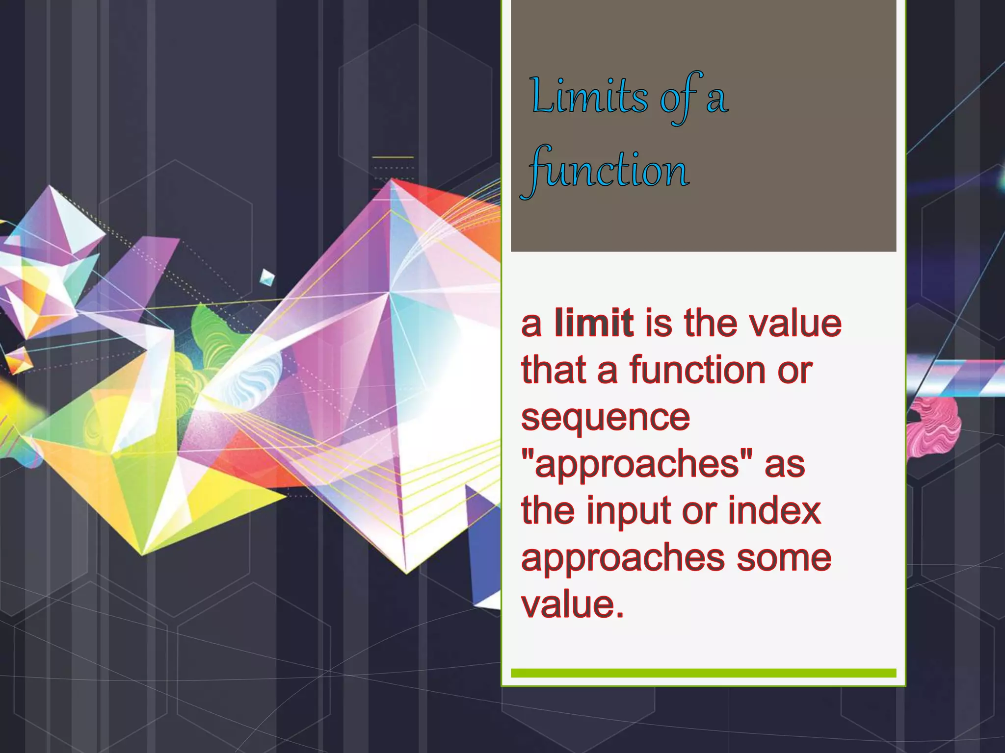 Limits, continuity, and derivatives | PPTX