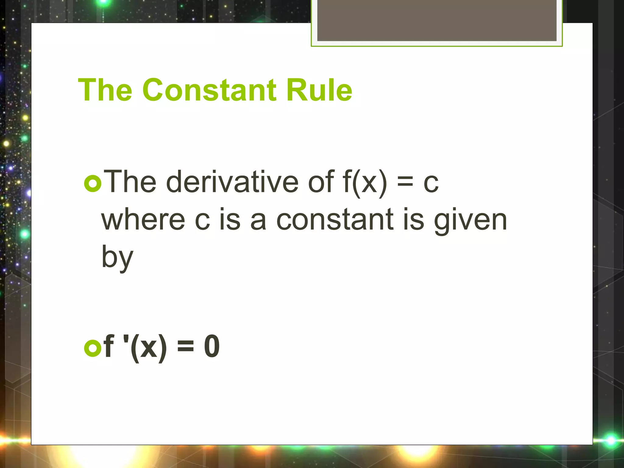 Limits, continuity, and derivatives | PPTX