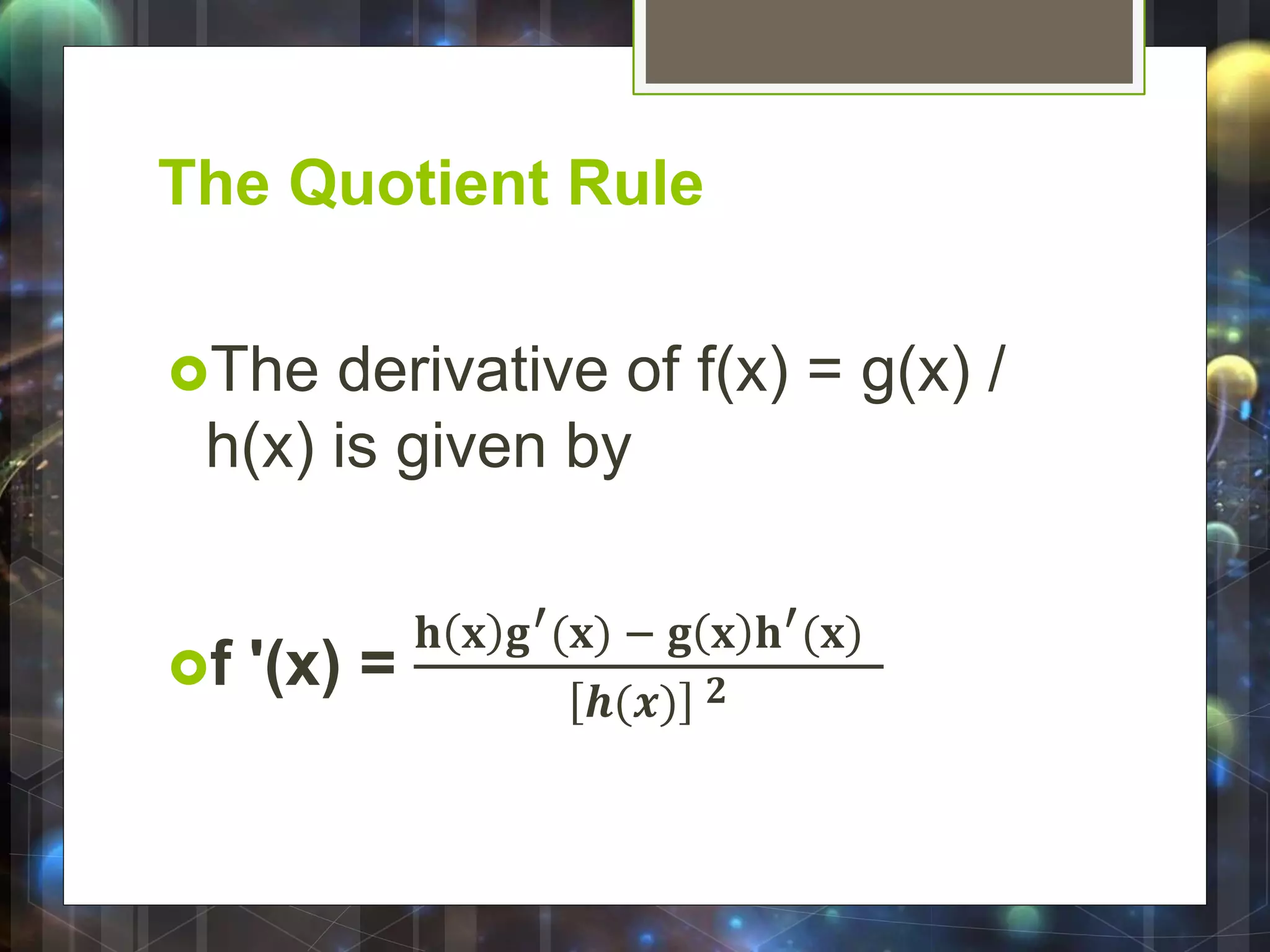 Limits, continuity, and derivatives | PPT