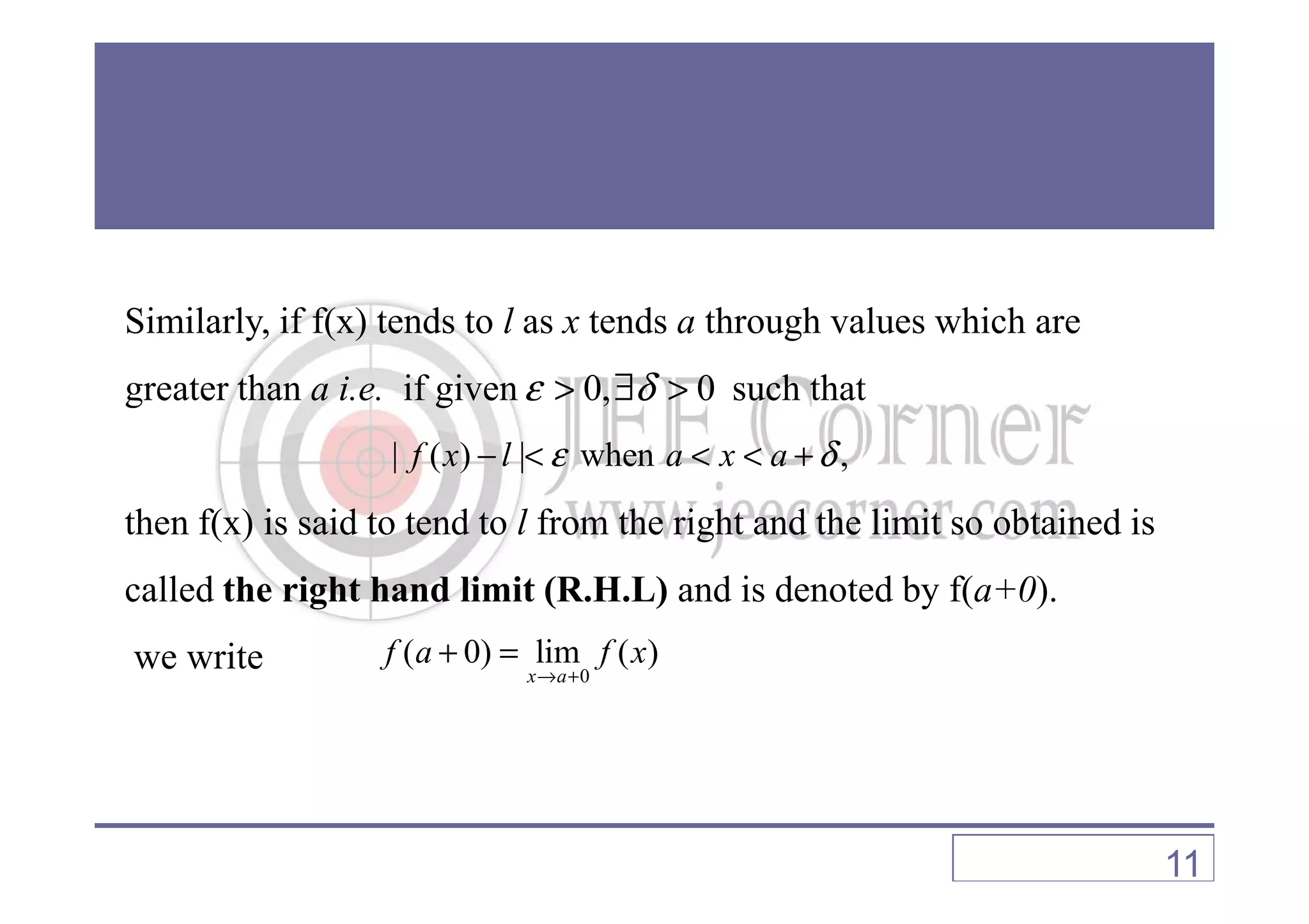 Limits, Continuity & Differentiation (Theory) | PDF