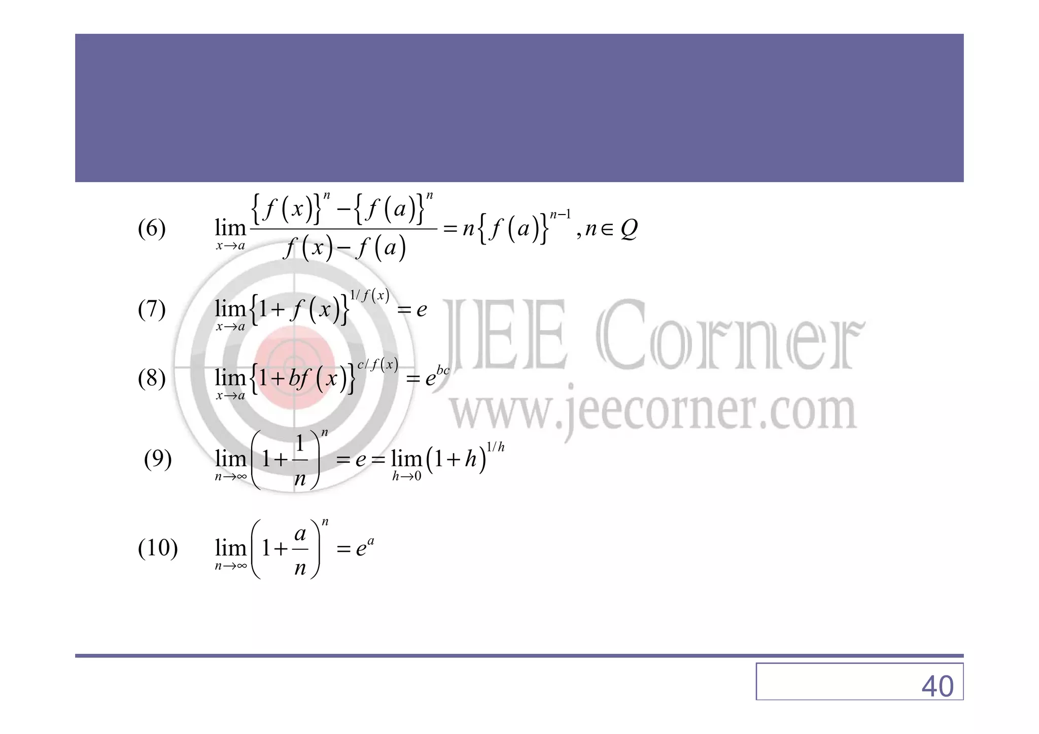 Limits, Continuity & Differentiation (Theory) | PDF