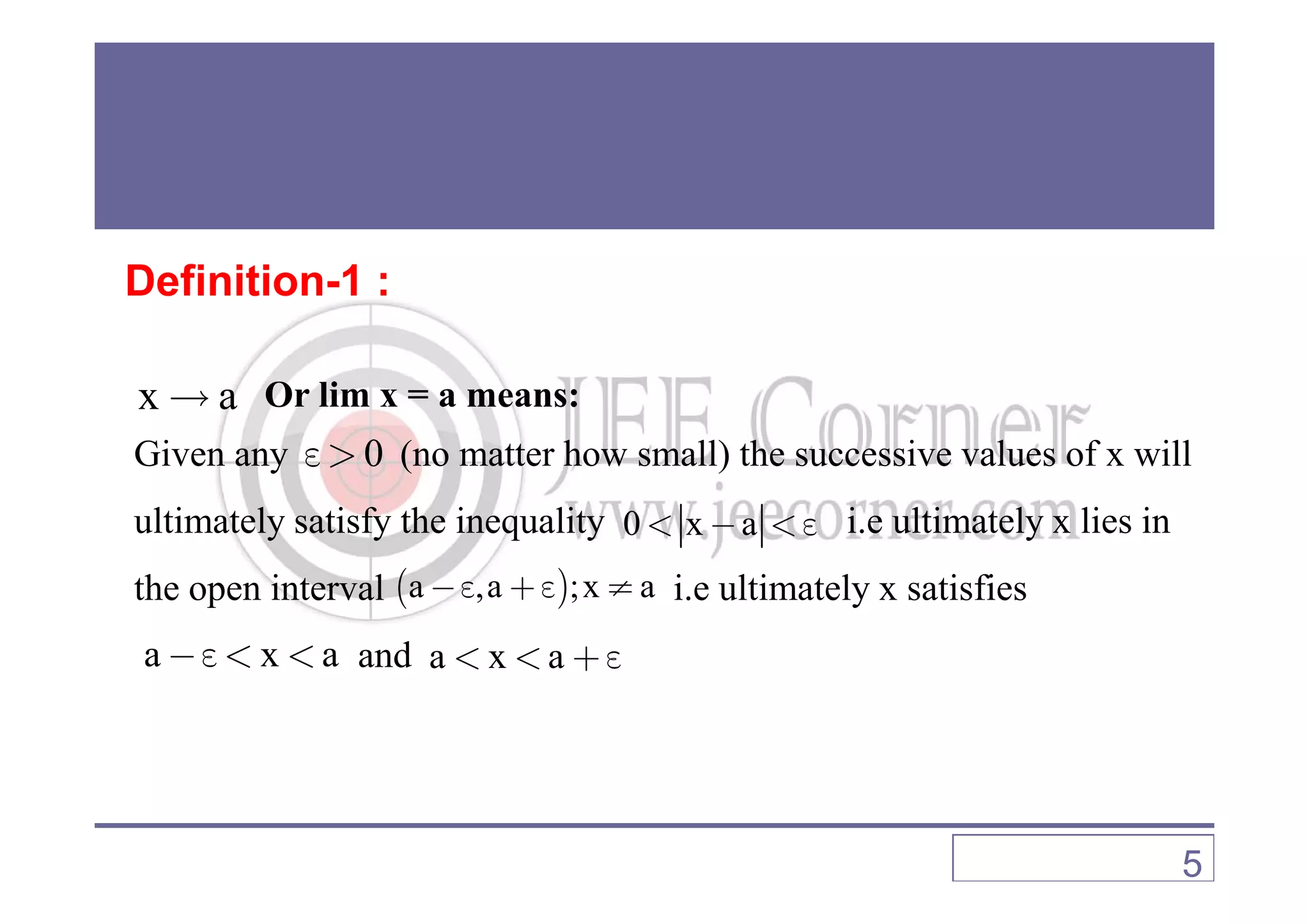Limits Continuity And Differentiation Theory Pdf