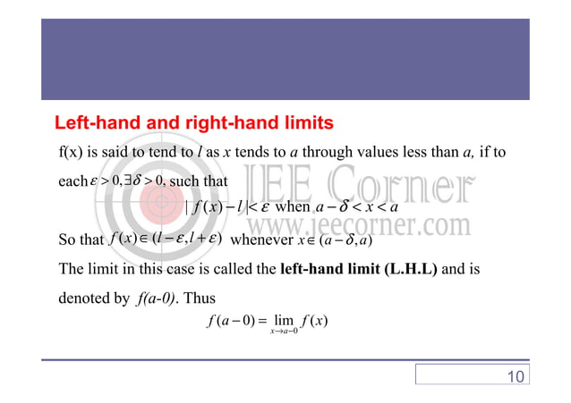 Limits, Continuity & Differentiation (Theory) | PDF