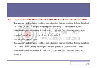 Limits, Continuity & Differentiation (Theory) | PDF