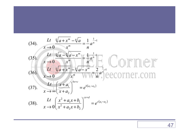 Limits, Continuity & Differentiation (Theory) | PDF